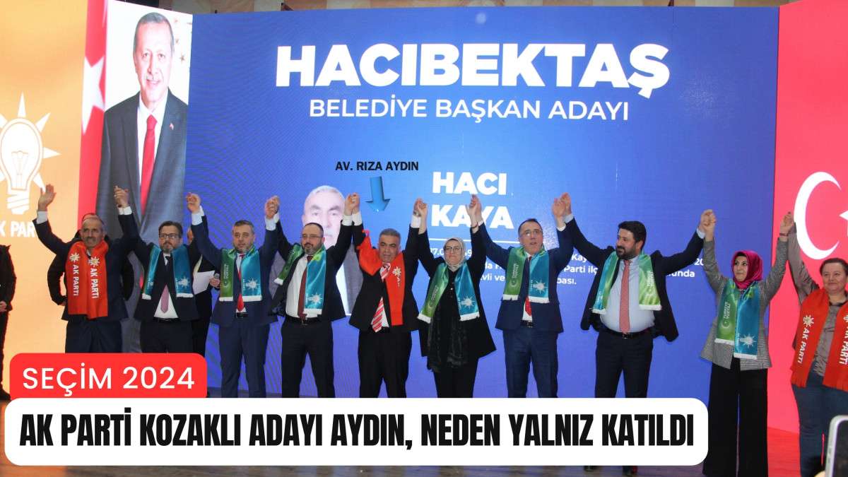 AK Parti Kozaklı adayı Rıza Aydın, aday tanıtımına yalnız katıldı
